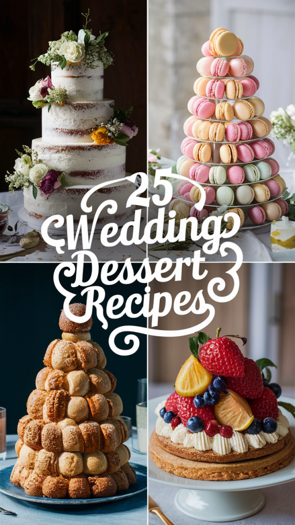 25 Elegant Wedding Dessert Table Ideas: Bar, Display, Buffet & Decor ...